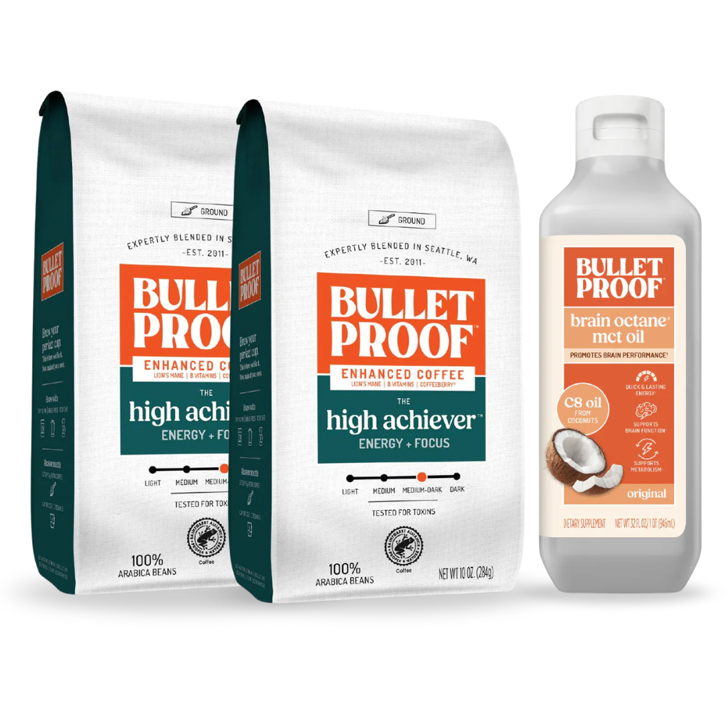Bulletproof High Achiever Coffee and Brain Octane | Health Essentials