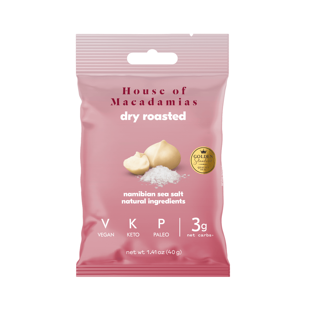 House of Macadamias Sea Salt Macadamia Nuts 40g – Health Essentials