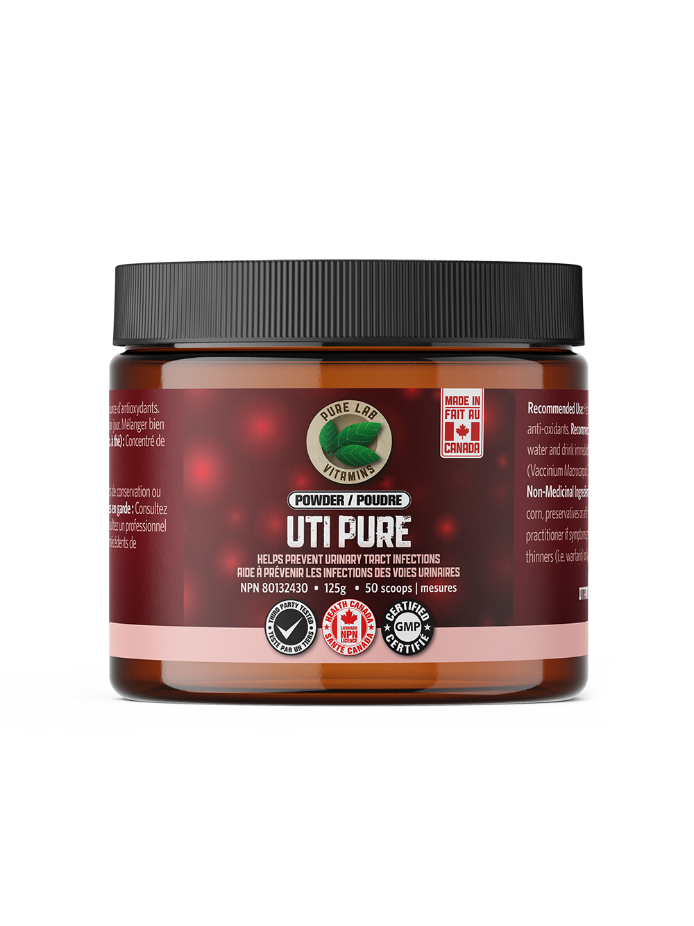 Pure Lab UTI Pure 125g Powder | Health Essentials Canada