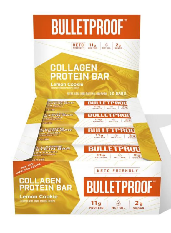 Bulletproof Collagen Protein Bar Lemon Cookie 12pk – Health Essentials