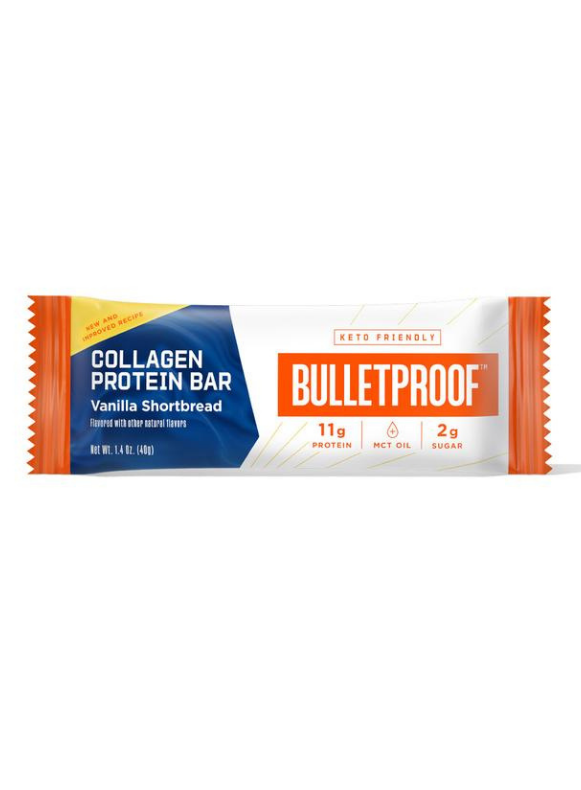 Bulletproof Collagen Protein Bar Vanilla Shortbread 40g – Health Essentials