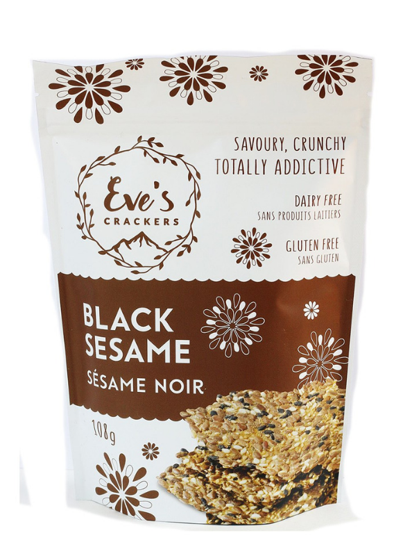 Eve's Crackers Black Sesame Crackers 108g – Health Essentials