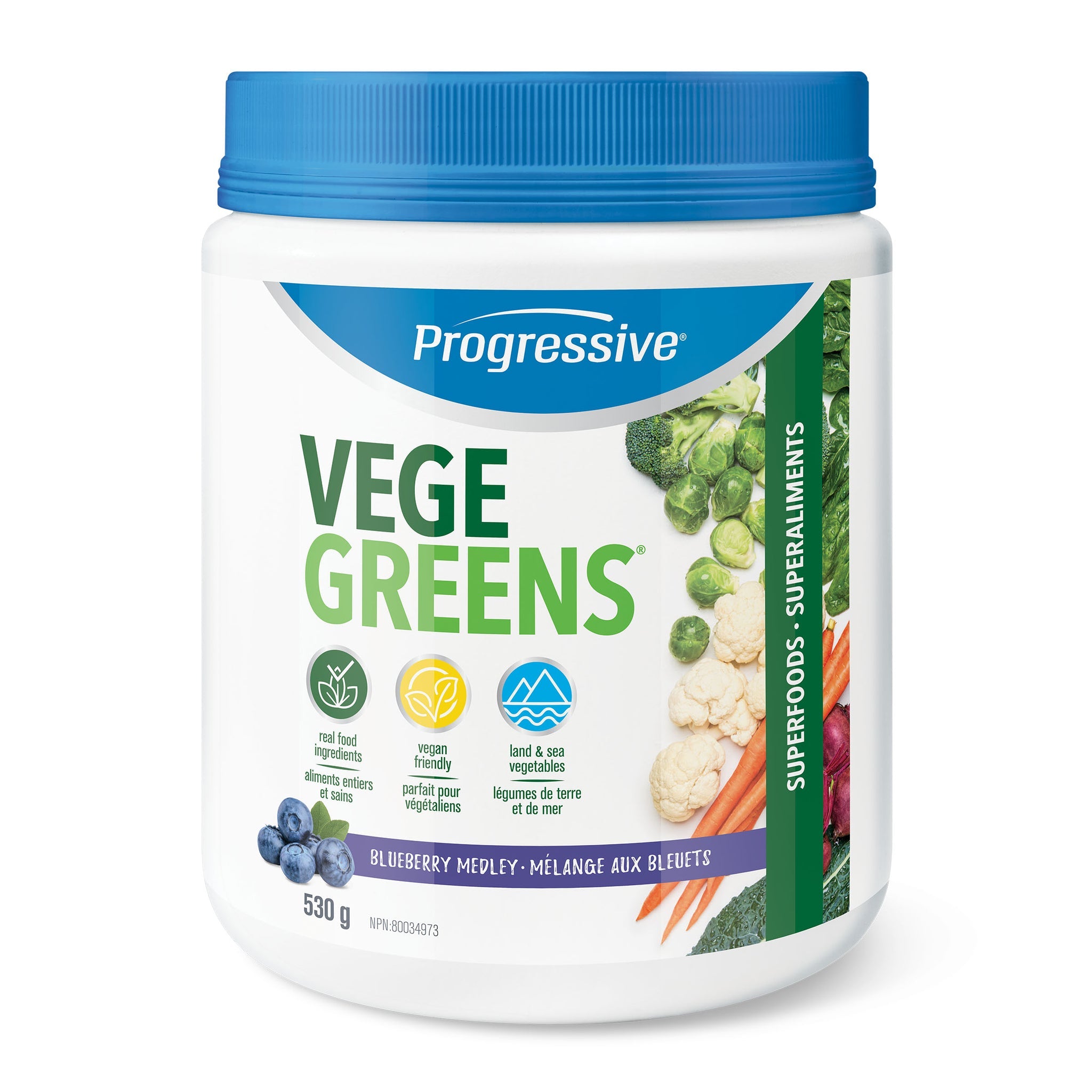 Progressive VegeGreens Blueberry Medley | Health Essentials Canada
