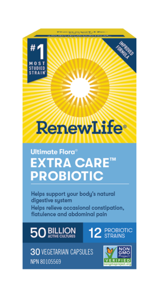 RenewLife Ultimate Flora Extra Care Probiotic 50 Billion 30 Vegetarian ...