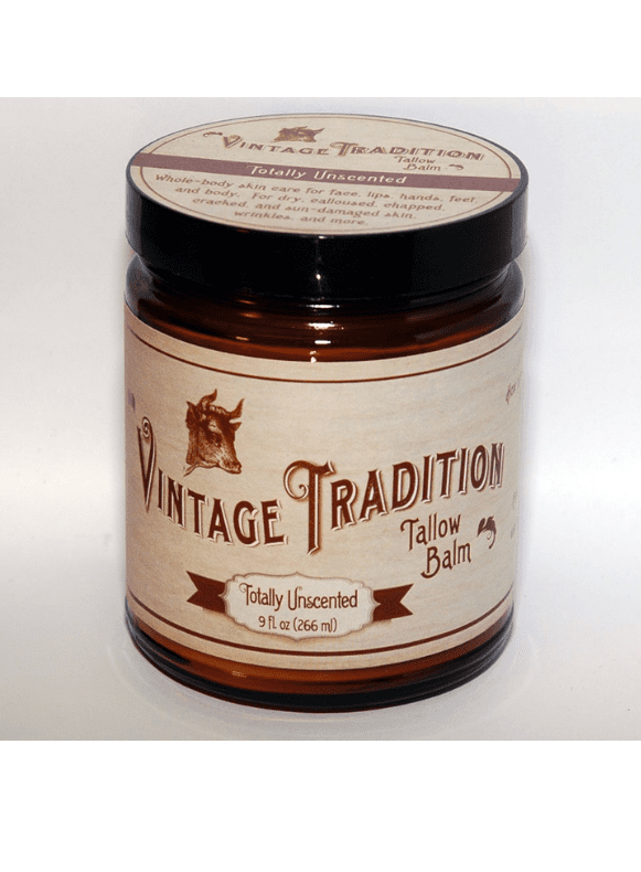 Vintage Tradition Totally Unscented Tallow Balm 266ml – Health Essentials