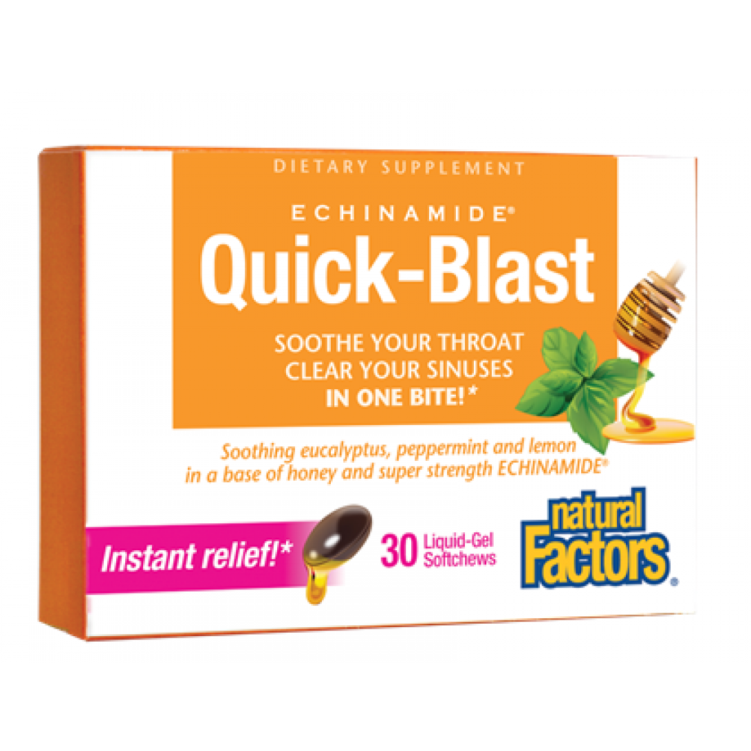 Natural Factors Echinamide Quick Blast 30 softgels – Health Essentials